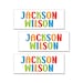 Colorful Name Labels, School Supply Labels, Name Labels for School ...
