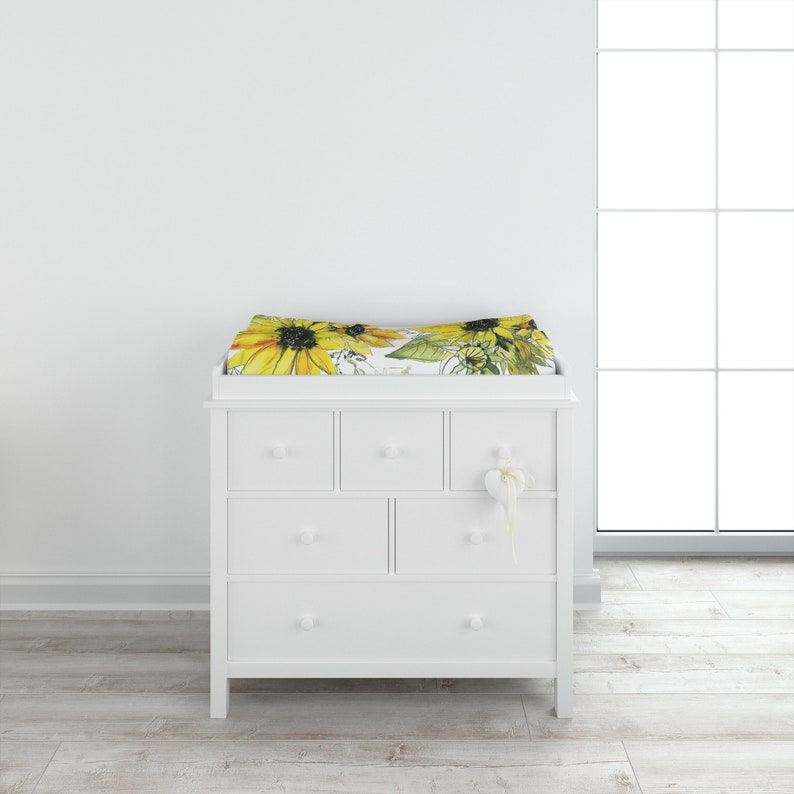 Floral Changing Pad Cover, Floral Nursery, Baby Girl Gift, New Mom Gift ...