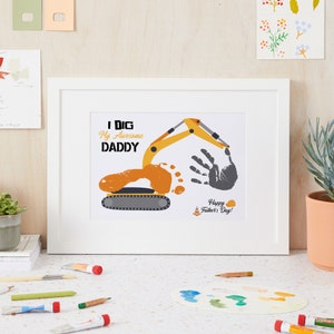 Fathers Day Handprint Printable, Fathers Day Craft Handprint Art ...