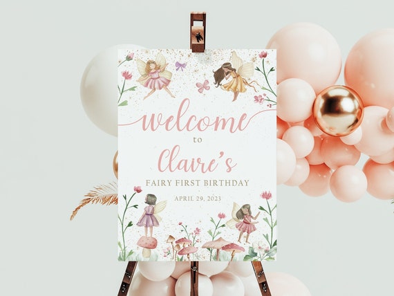 Tinkerbell Party Welcome Sign