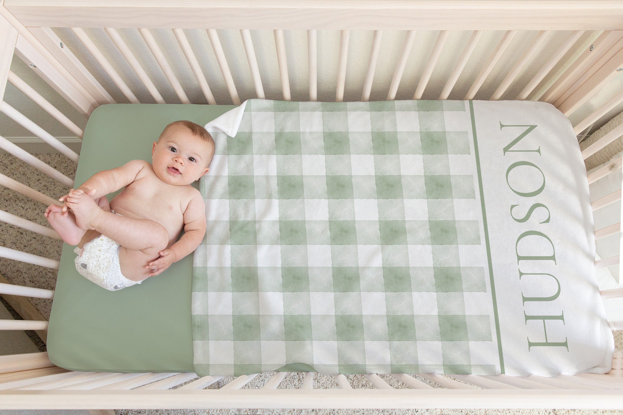 Baby Boy Crib Bedding Set, Sage Baby Bedding Crib Sets Boy, Baby Boy ...