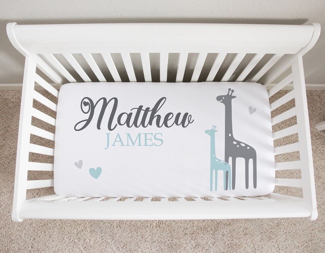 Personalized Baby Boy Crib Sheet, Baby Boy Nursery Bedding, Crib Sheets ...