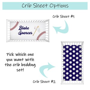 Baseball Crib Bedding Set, Boy Crib Bedding, Personalized Baseball Crib ...