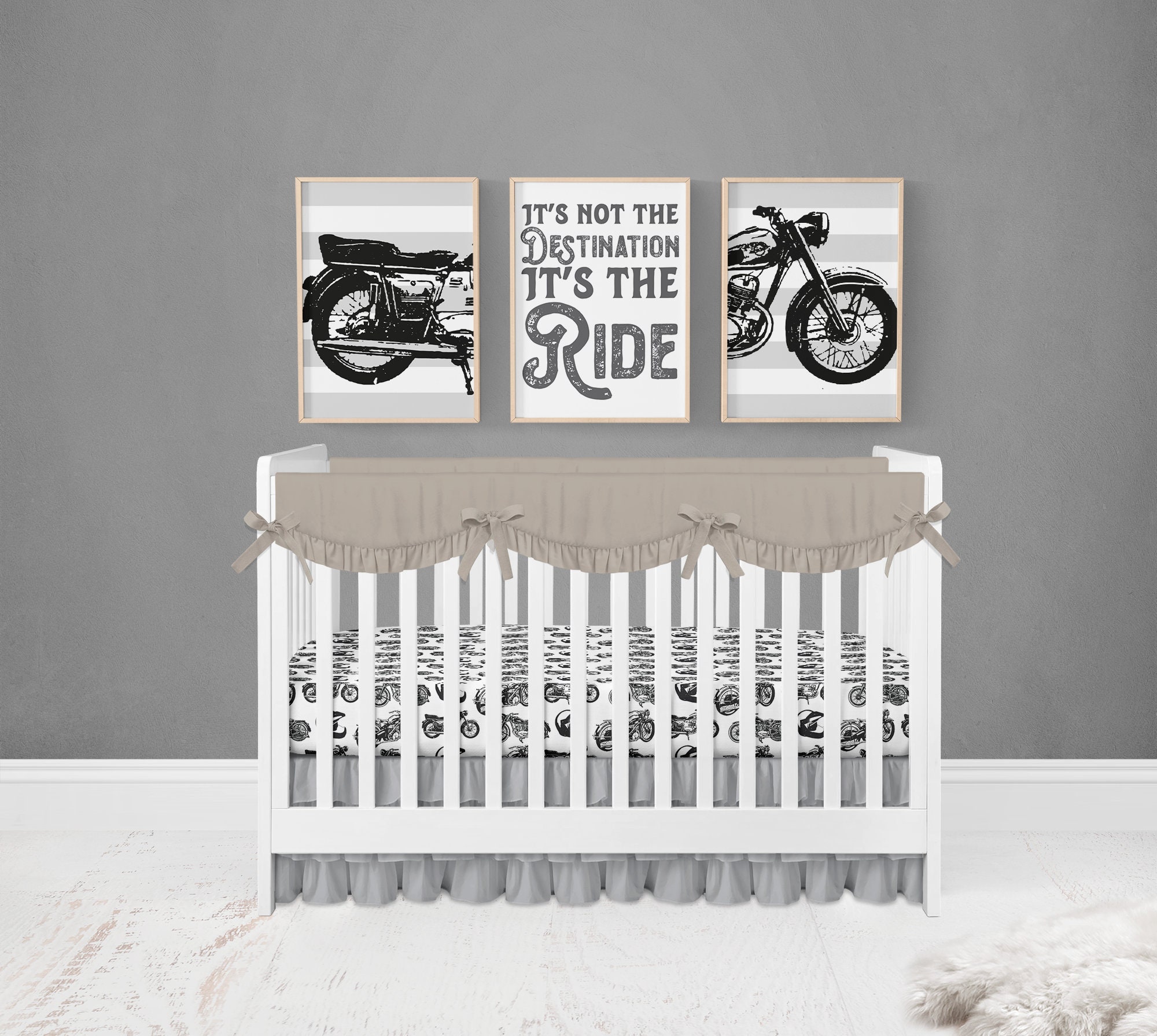 Motorcycle Nursery Prints Motorcycle Nursery Decor Set of 3 | Etsy