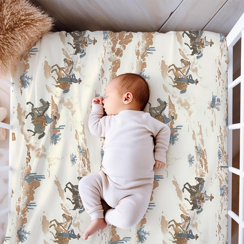 Cowboy Themed Crib Sheets - Etsy