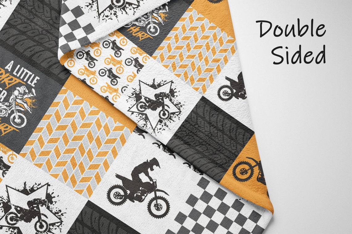 Motocross Blanket, Motocross Baby Boy Blanket, Dirt Bike Baby Blanket ...