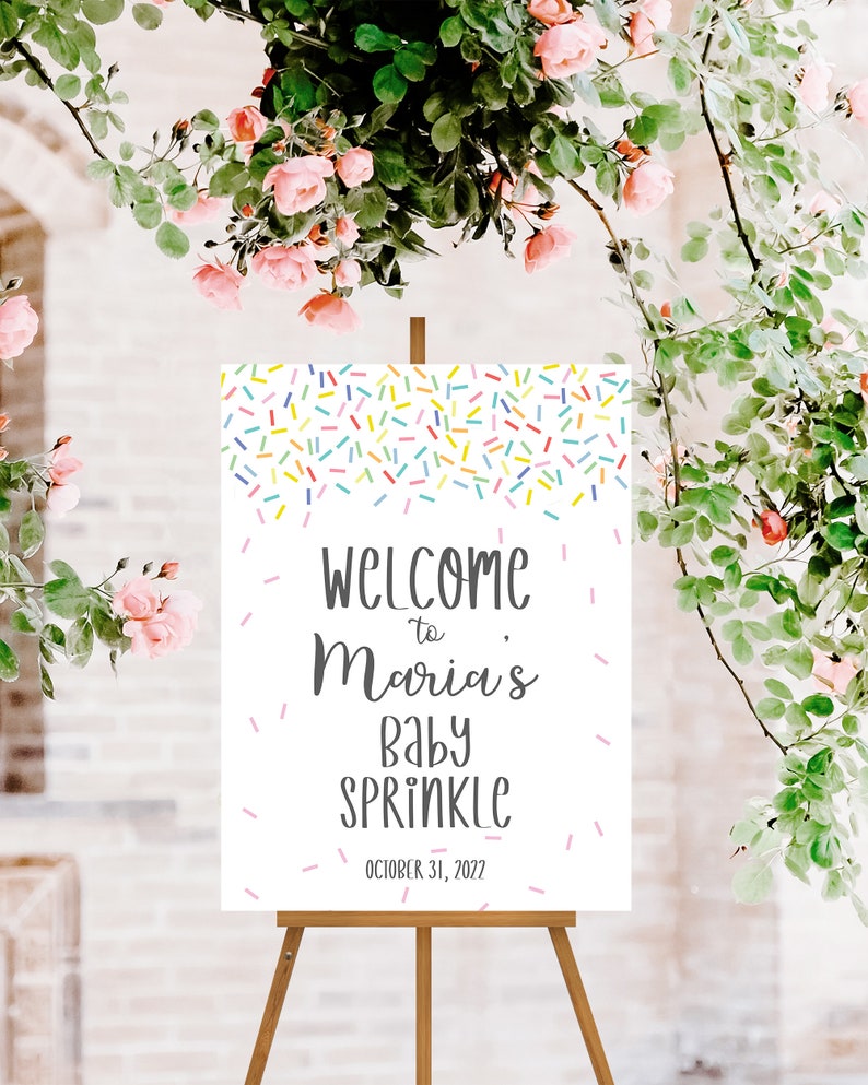 Baby Sprinkle Welcome Sign Baby Sprinkle Sign Gender Neutral - Etsy