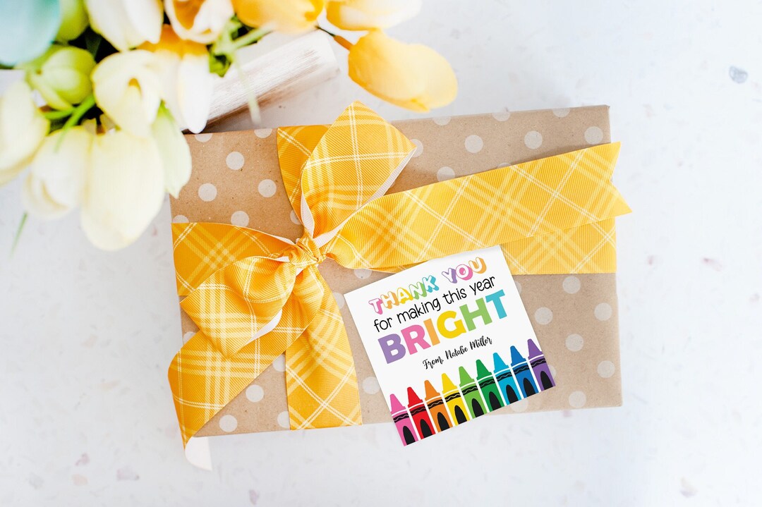 Teacher Appreciation Week Gift Tags Printable, Editable Teacher Thank ...