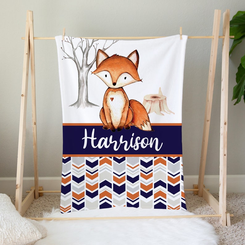 Fox Crib Bedding Set Baby Boy Crib Bedding Set Woodland Crib - Etsy