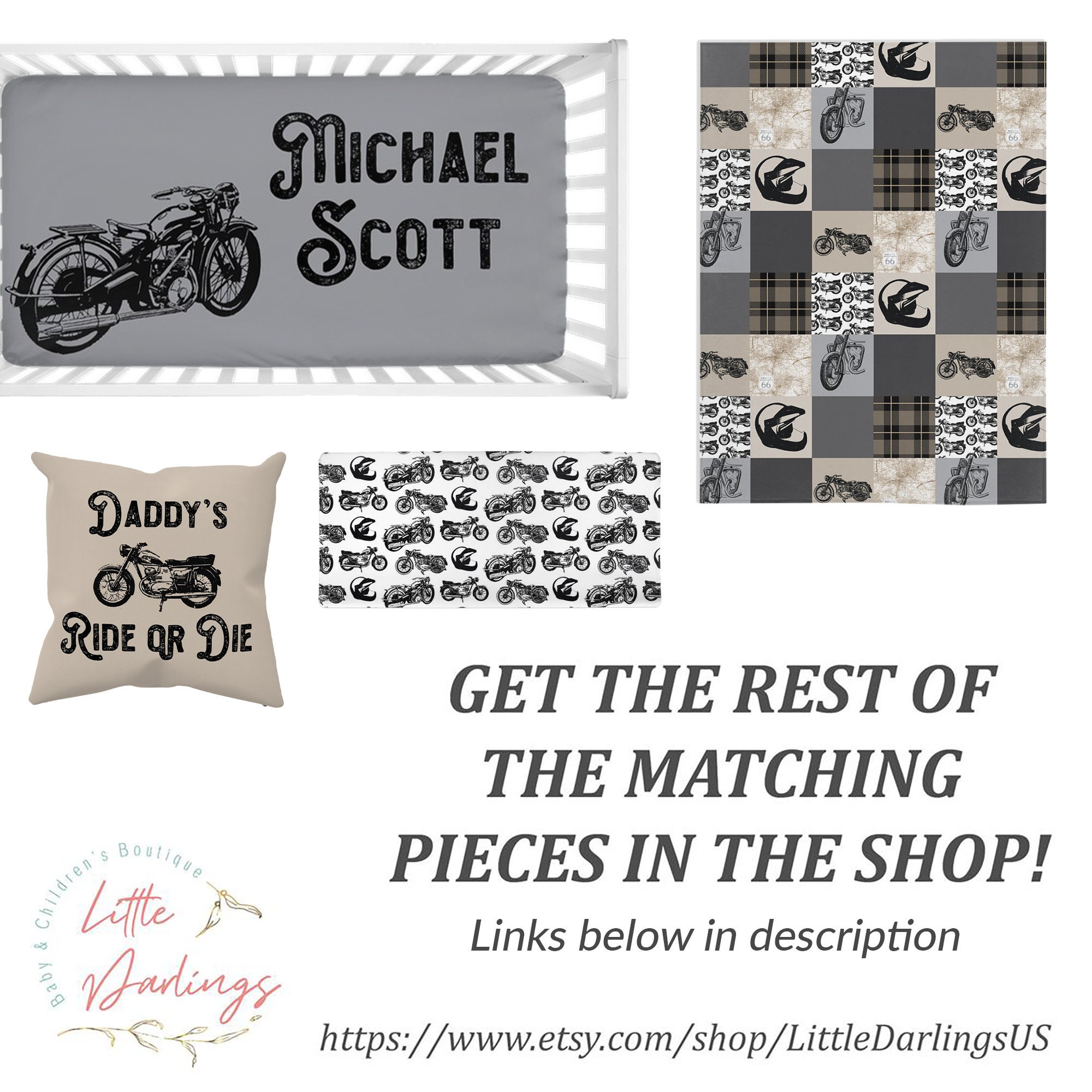 Personalized Motorcycle Crib Sheet Motorcycle Crib Bedding - Etsy
