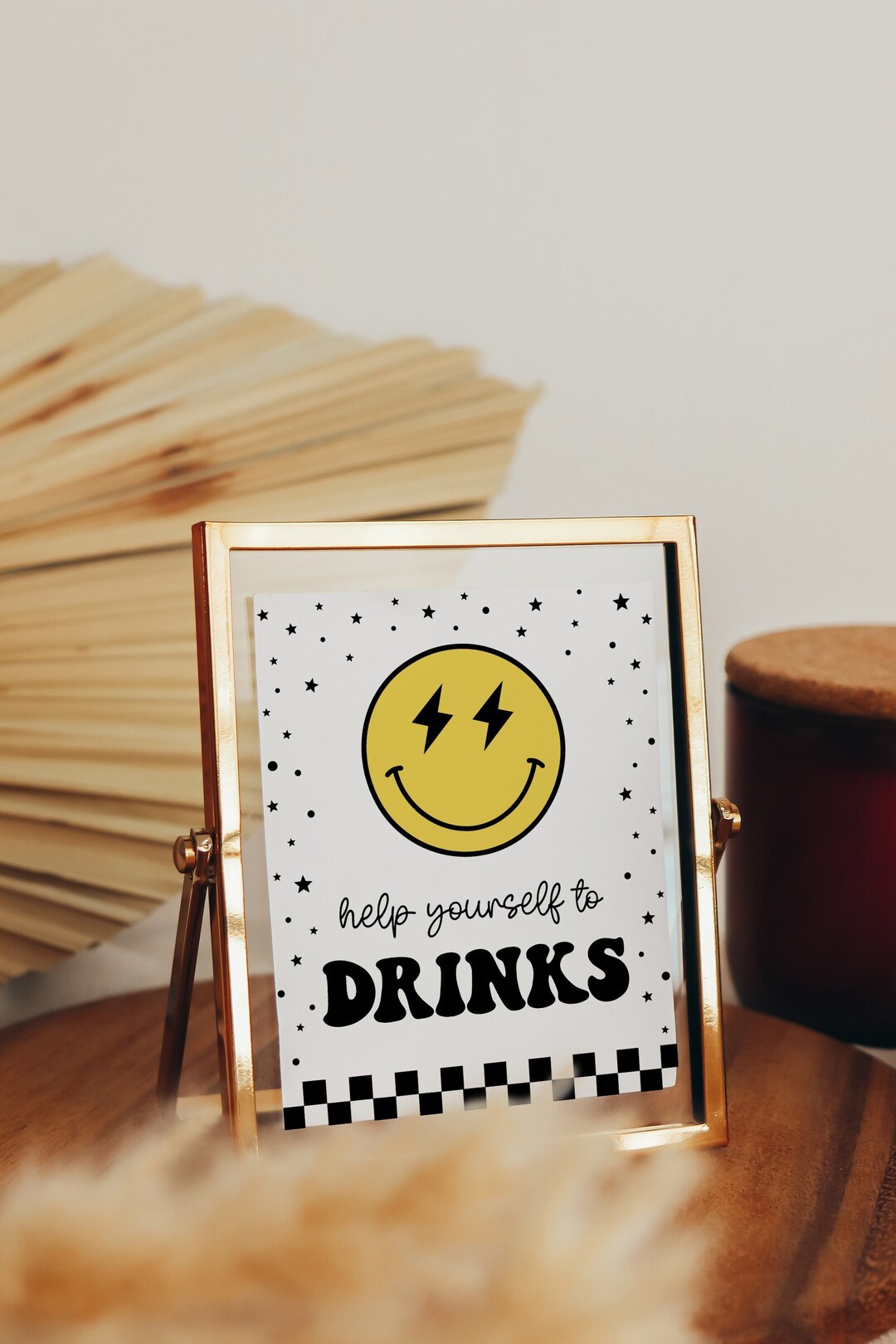 Drinks Table Sign, One Happy Dude Birthday Sign, One Happy Dude Party ...