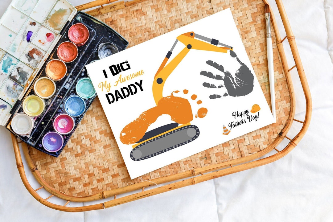 Fathers Day Handprint Printable, Fathers Day Craft Handprint Art ...
