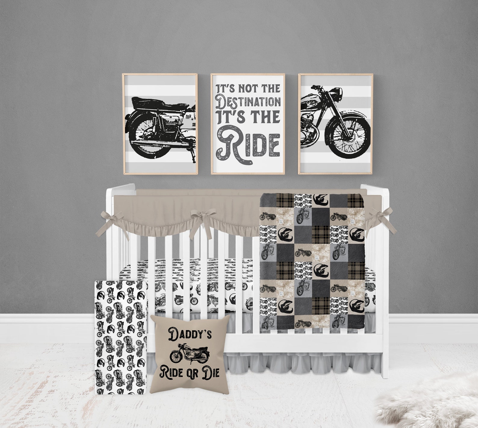 Motorcycle Crib Sheet Motorcycle Crib Bedding Motorcycle - Etsy