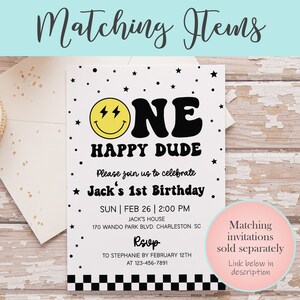 Cards & Gifts Sign, One Happy Dude Birthday Sign, Smile Cards and Gifts ...