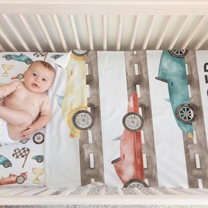 Baby Boy Crib Bedding Set, Car Crib Bedding Set Boy, Cars Nursery ...