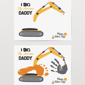 Fathers Day Handprint Printable, Fathers Day Craft Handprint Art ...