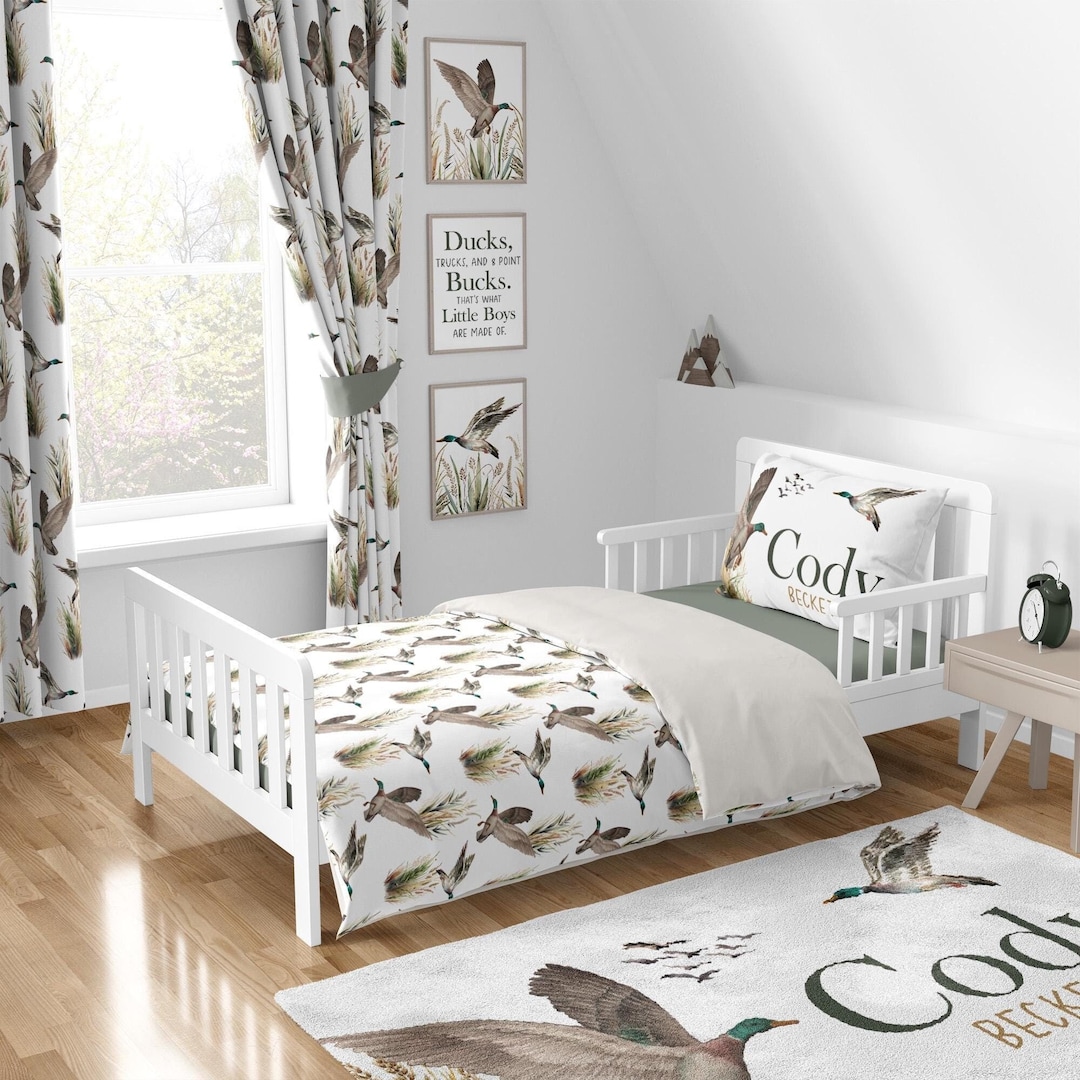 Boy Bedding Set, Duck Hunting Bedding Set, Personalized Comforter ...