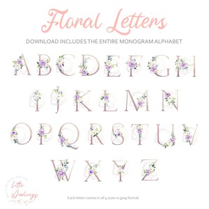 Purple Floral Nursery Decor, Girl Nursery Prints Floral, Girl Nursery ...