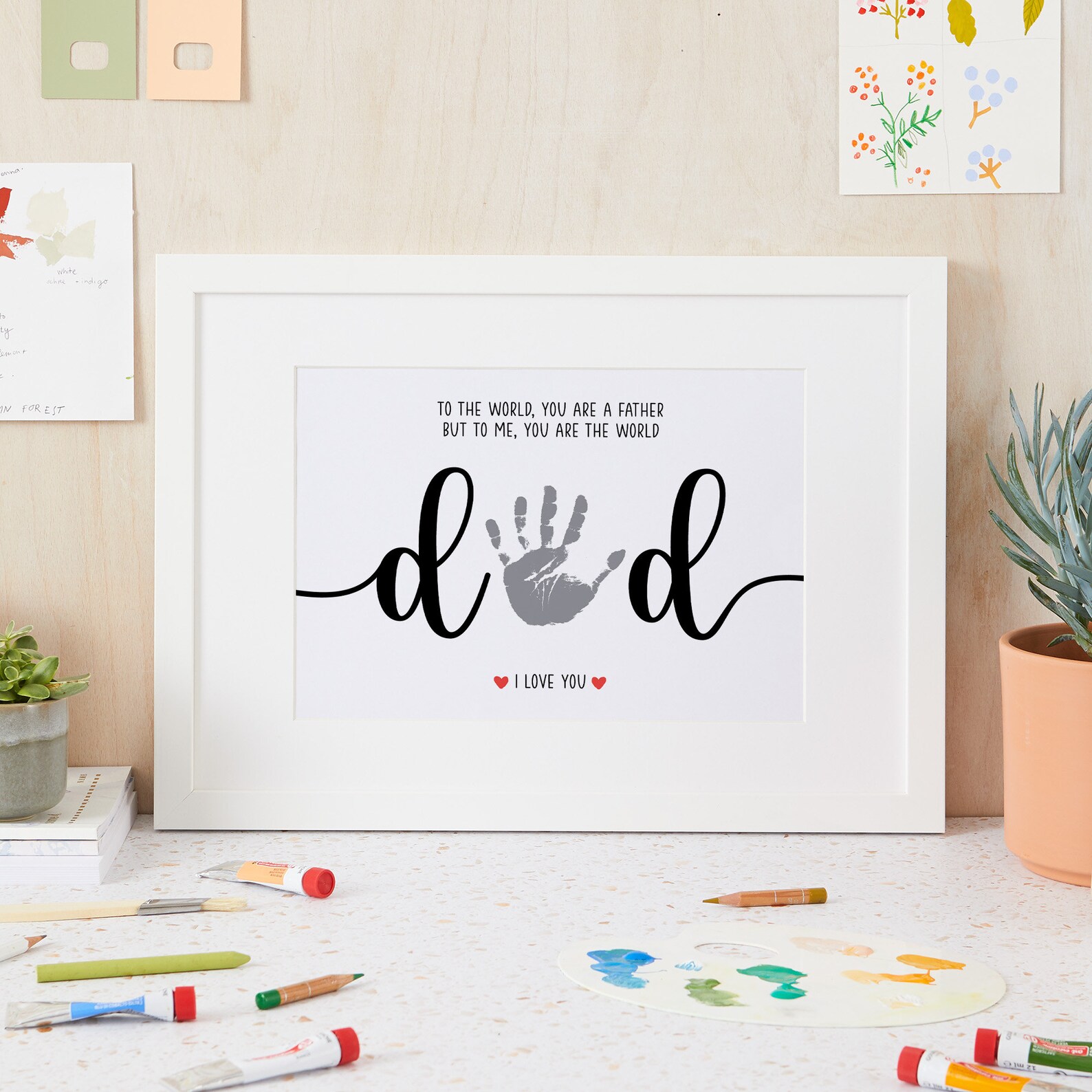 Fathers Day Handprint Craft Printable, Fathers Day Handprint Art ...