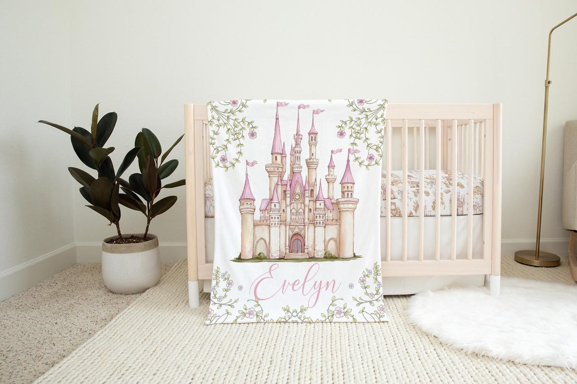 Baby Girl Crib Bedding Set, Princess Baby Bedding, Once Upon a Time ...