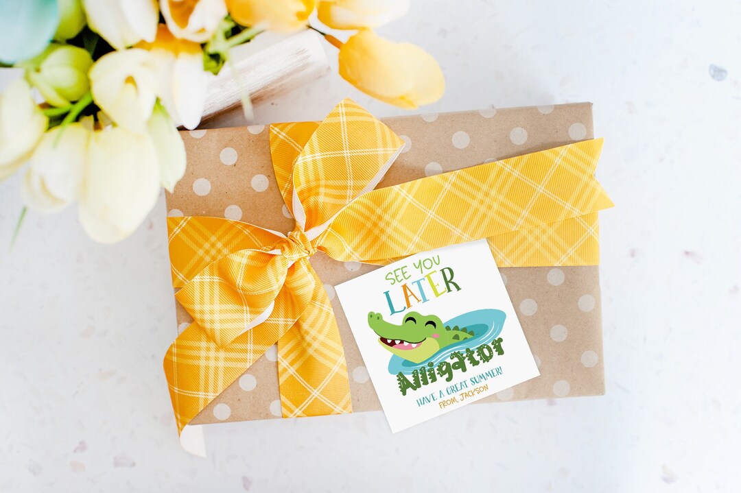Last Day of School Tag Printable, See You Later Alligator Tags, End of ...