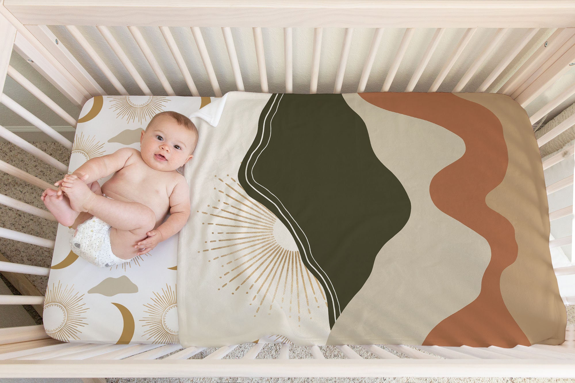 Boho Crib Bedding Set Crib Bedding Set Boy Boho Nursery - Etsy