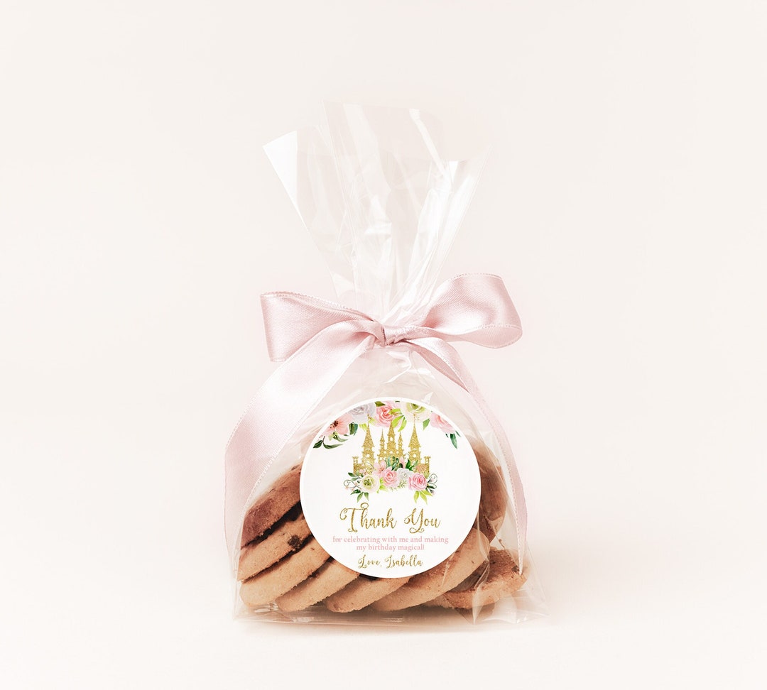 Princess Thank You Stickers, Princess Birthday Favor Labels, Princess ...