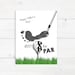 Printable Father's Day Golf Footprint Craft, Best Dad by Par, Fathers ...