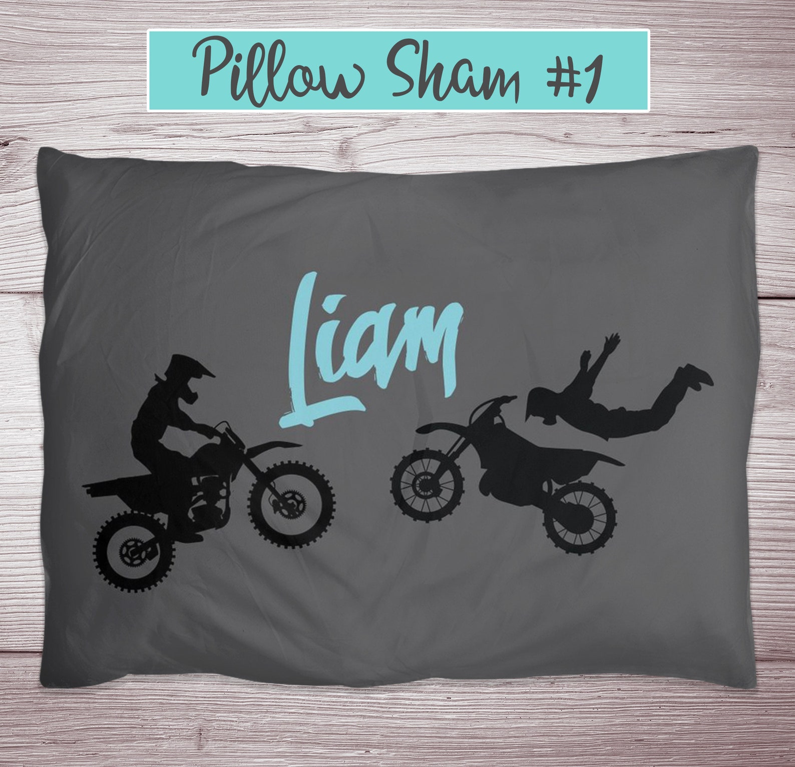 Motocross Bedding Set, Dirt Bike Bedding Twin, Boy Bedding Set, Twin ...