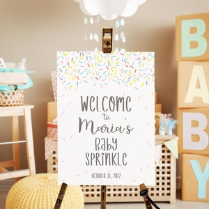 Baby Sprinkle Welcome Sign, Baby Sprinkle Sign, Gender Neutral Baby ...