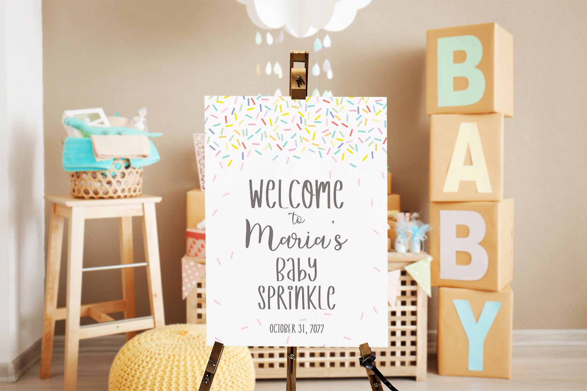 Baby Sprinkle Welcome Sign Baby Sprinkle Sign Gender Neutral - Etsy