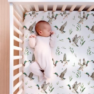Mallard Duck Crib Bedding Set Boy, Baby Boy Crib Bedding, Duck Hunting ...