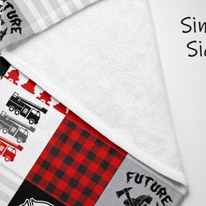 Firefighter Baby Blanket, Baby Boy Blanket, Firefighter Bedding ...