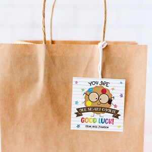 Testing Day You're One Smart Cookie Tags, Printable Snack Tags, One ...
