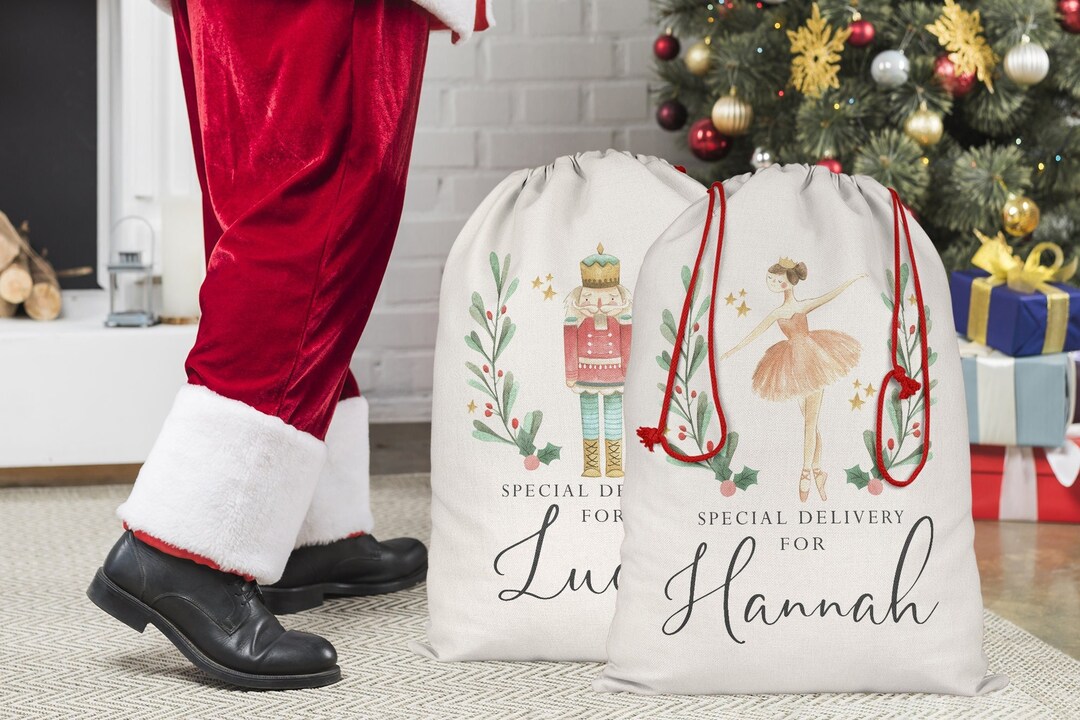 Nutcracker Personalized Santa Sack, Personalized Christmas Sack ...