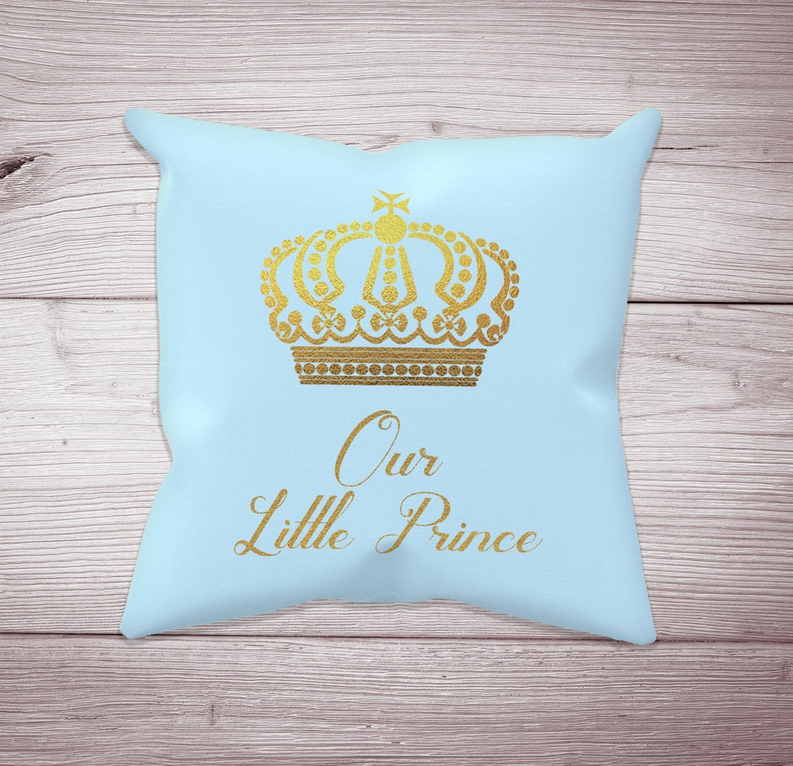 Baby Boy Crib Bedding Set, Prince Crib Bedding, Light Blue Crib Bedding ...