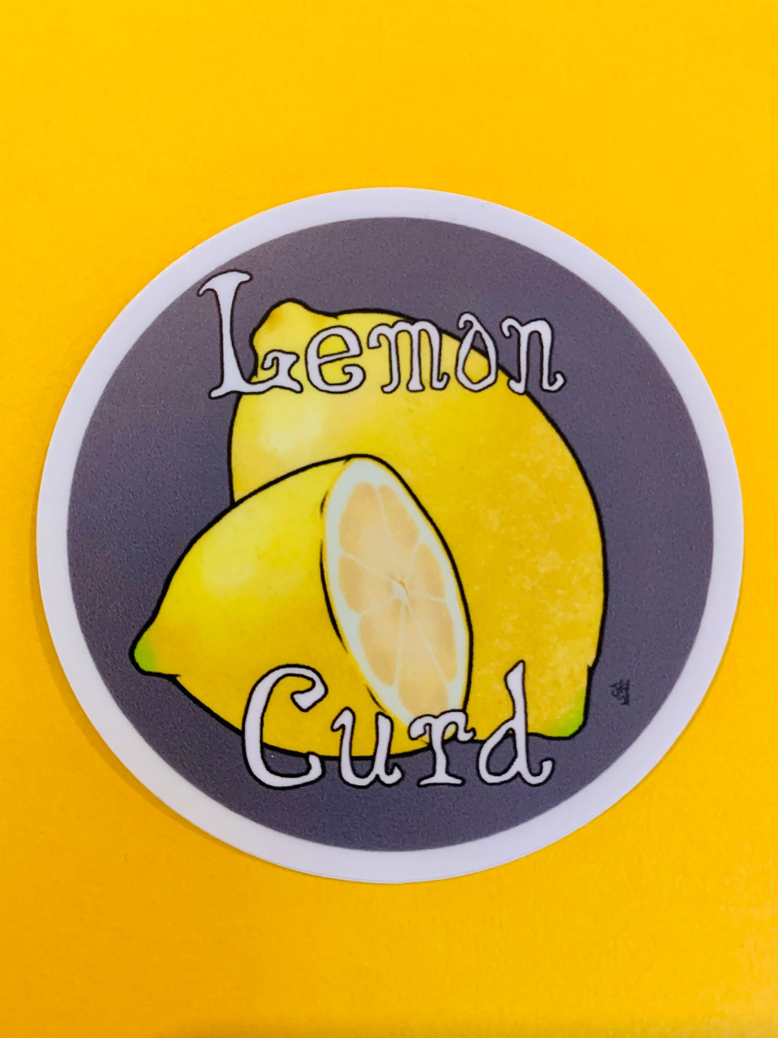 Canning Labels, Lemon Curd Canning Label Recipe Hand Drawn Colorful - Etsy