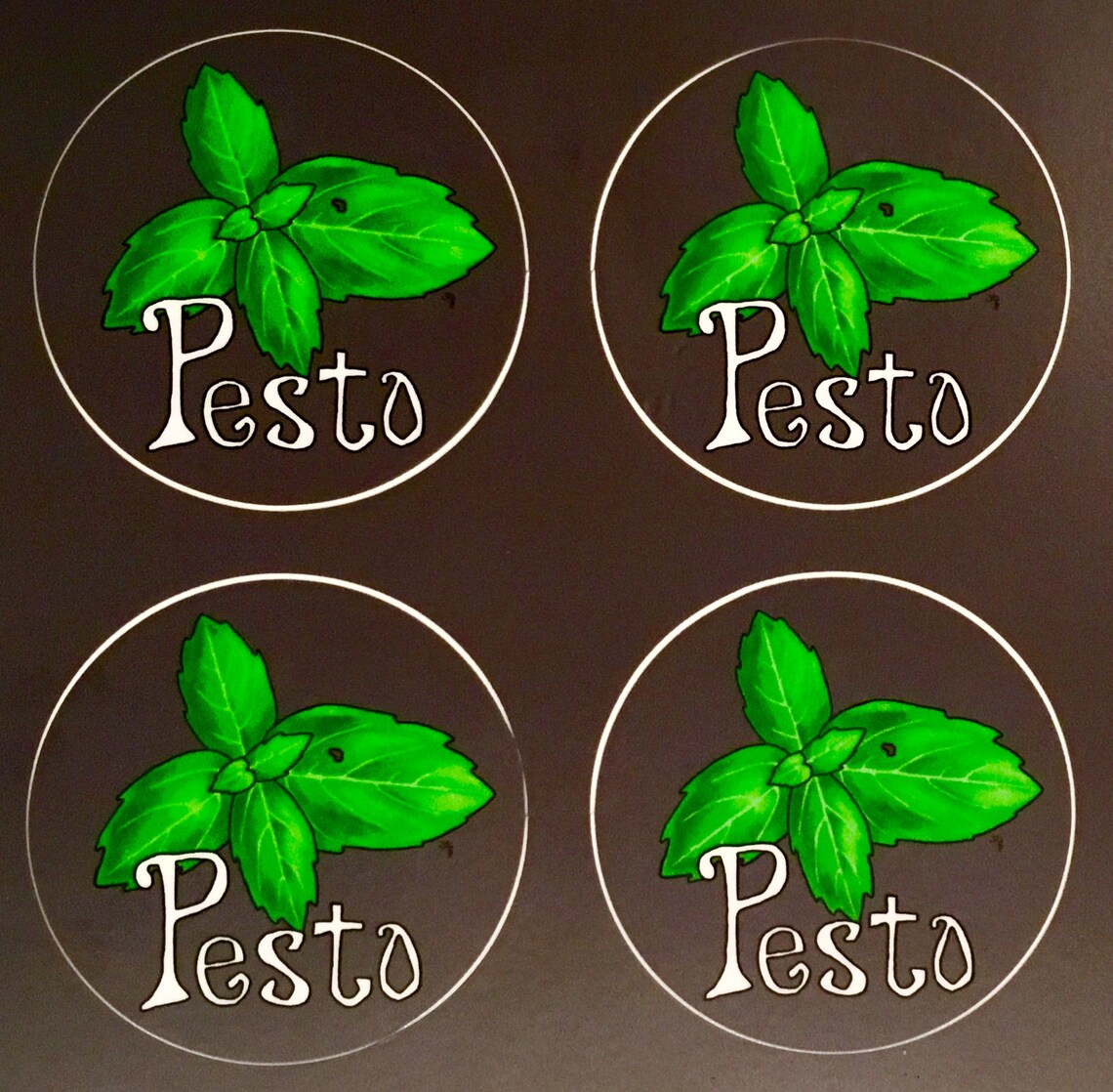 Canning labels Pesto canning label recipe hand drawn colorful | Etsy