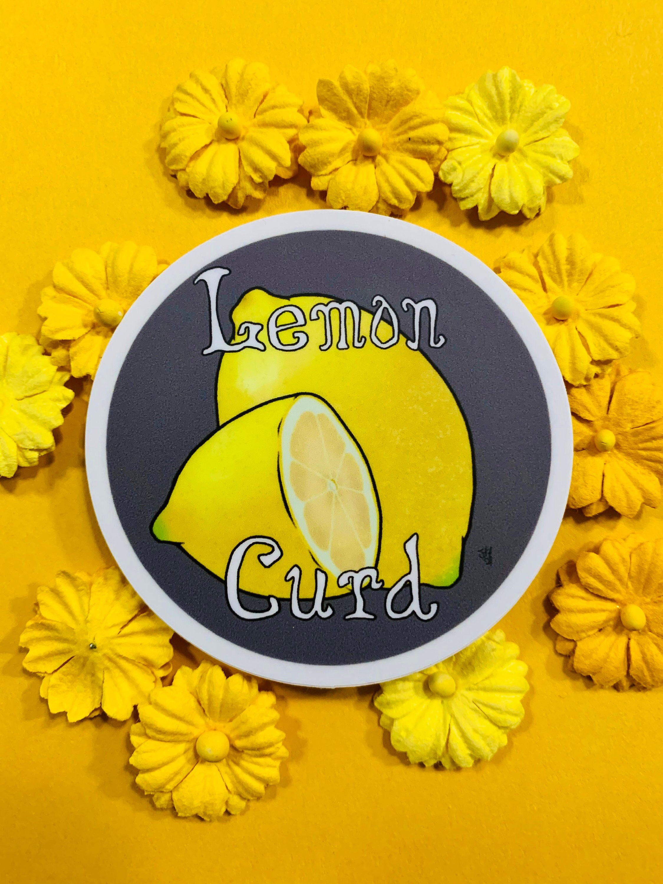 Canning Labels, Lemon Curd Canning Label Recipe Hand Drawn Colorful - Etsy