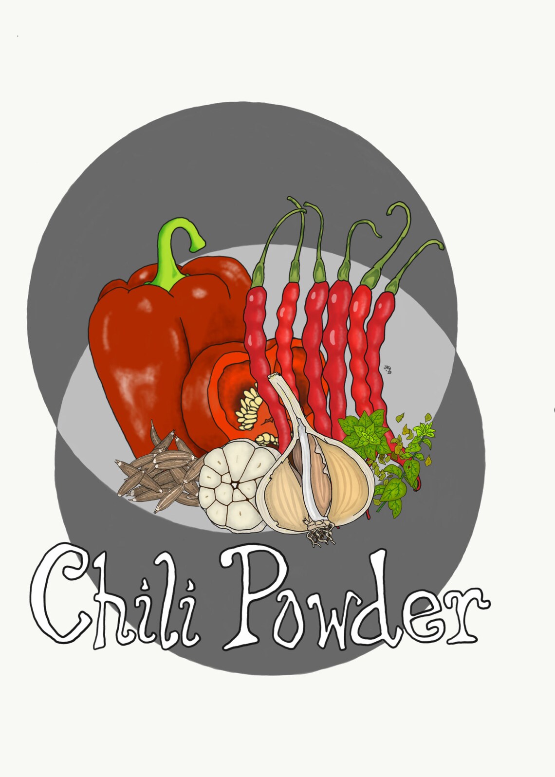 Gift for Cook, Custom Set of Illustrated Spice Jar Labels, Spice Tin ...