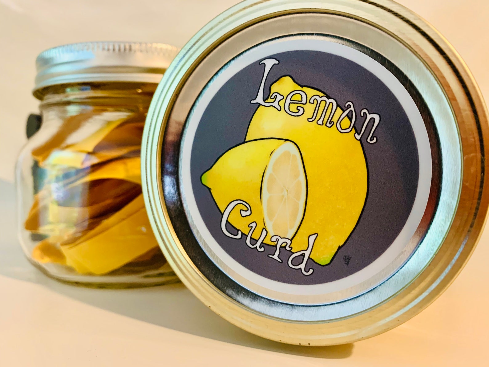 Canning Labels, Lemon Curd Canning Label Recipe Hand Drawn Colorful - Etsy