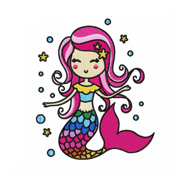 Mermaid Embroidery - Etsy