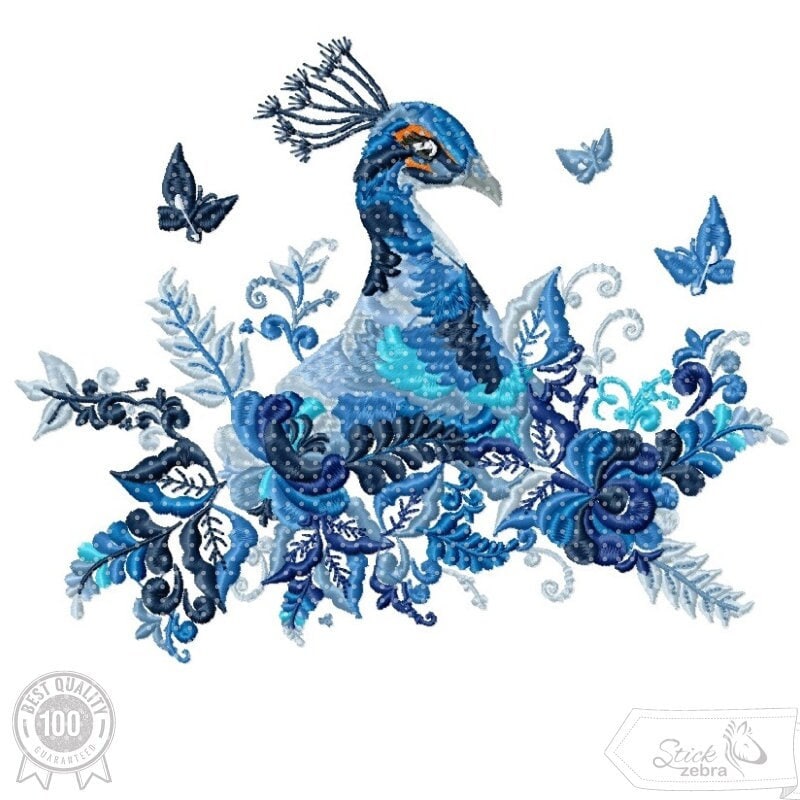 Peacock Embroidery - Etsy
