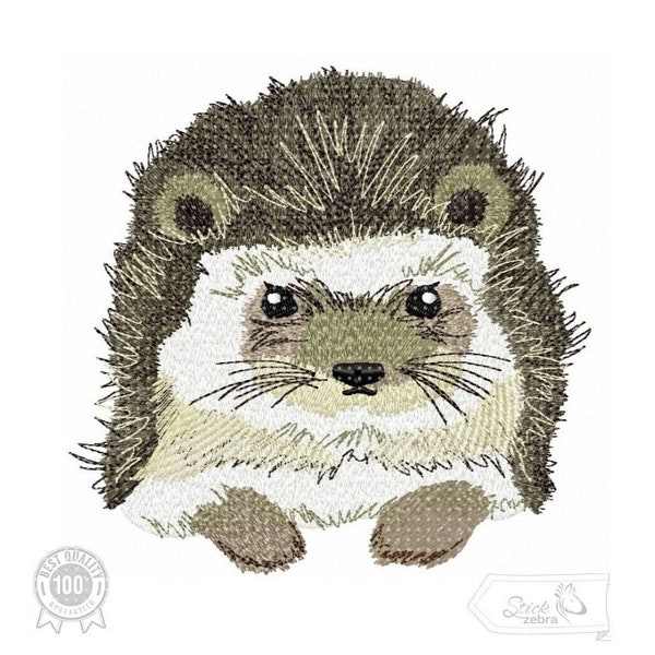 Hedgehog Embroidery Design - Etsy