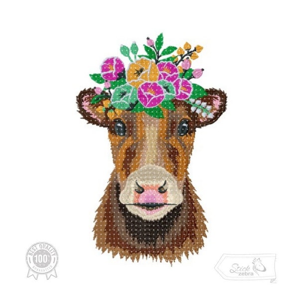 Cow Embroidery - Etsy