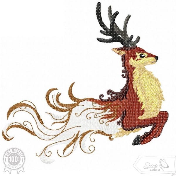 Deer Embroidery - Etsy