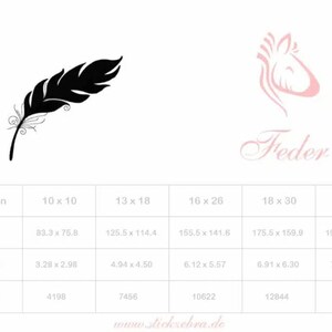 Feather Set Embroidery Design, Feather and B/W Motif, Pattern for ...