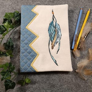 Feather Embroidery Design, Boho Indianer Motif, Pattern for Machine ...
