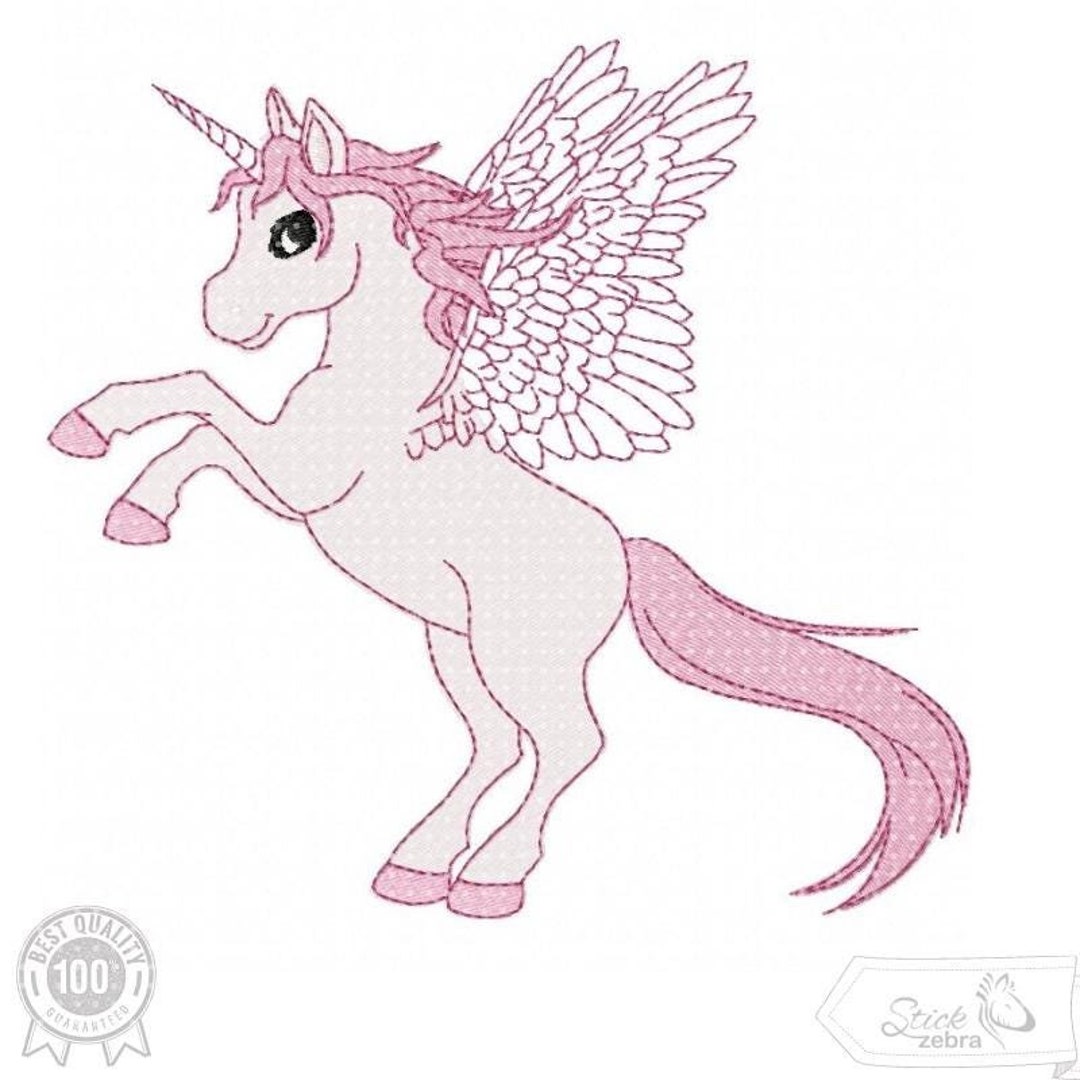 Unicorn Horse Embroidery Design, Unicorn Kids Design, Baby and Girl ...