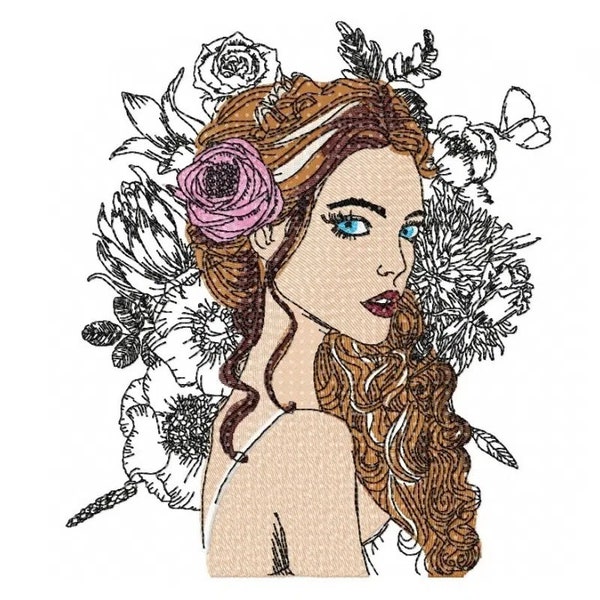 Woman Embroidery - Etsy